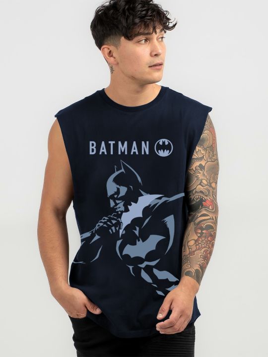 Batman Navy Blue Tank For Men - broncopolos.com