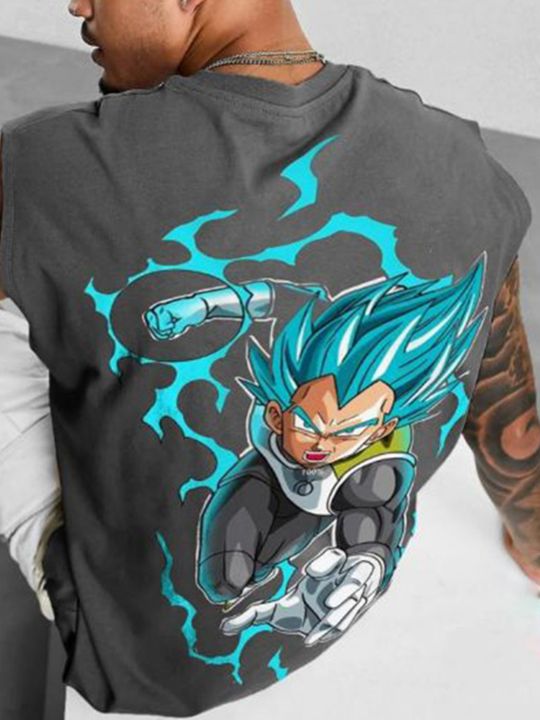 Grey Dragon Ball Tank For Men - broncopolos.com
